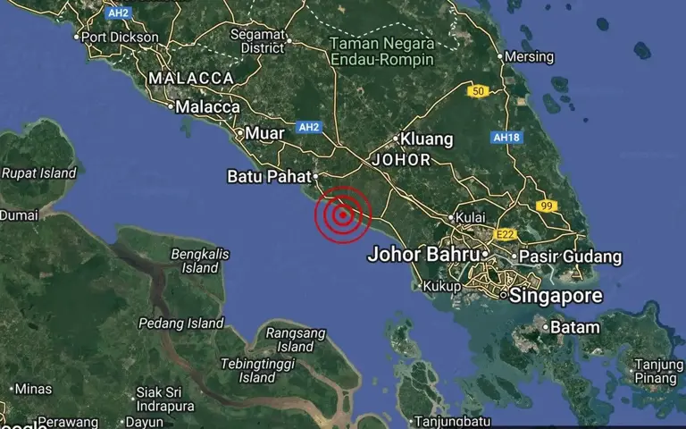 Another minor quake hits Johor