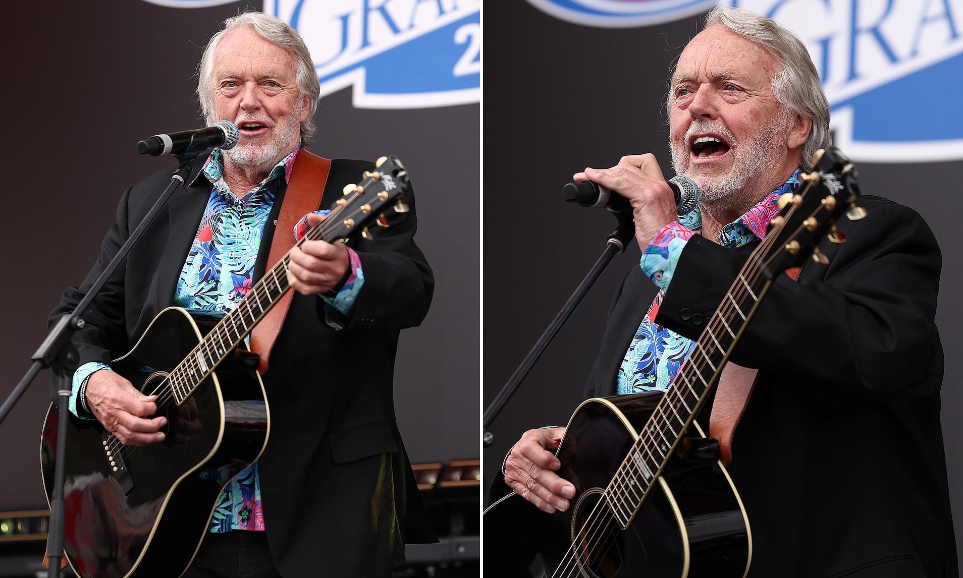 Aussie music legend Mike Brady has a moment to forget when performing ...