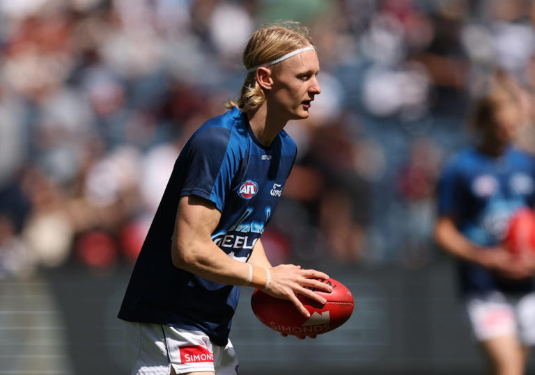 Who kicked the first goal of the 2025 AFL Grand Final?