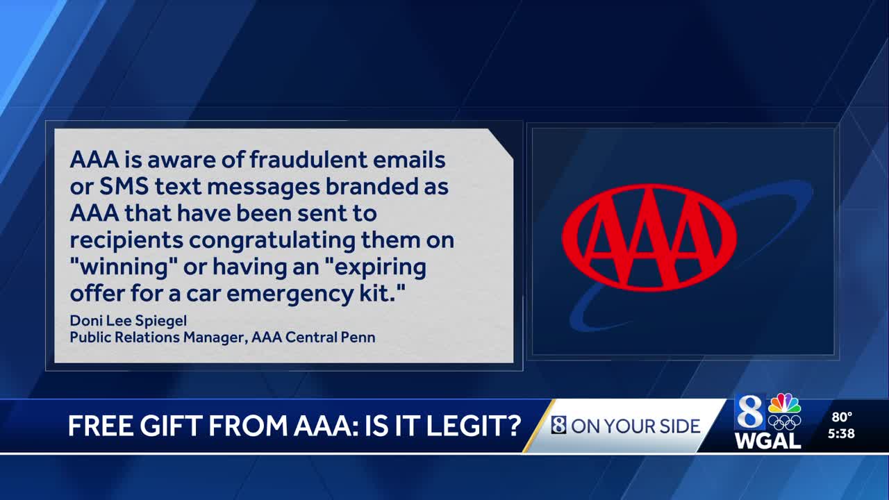 AAA scam emails offer 'free' emergency kits