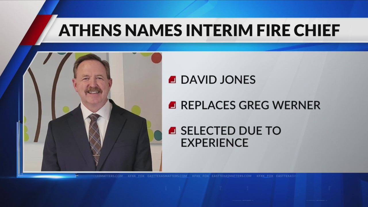 Athens Fire Department appoints David Jones as interim chief