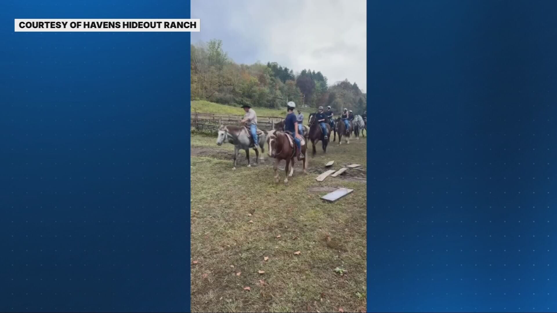 Pittsburgh Mounted Patrol training at ranch in Moon Township