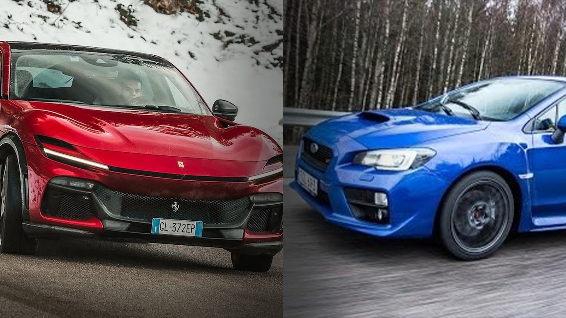 Ferrari Purosangue vs Subaru WRX STI