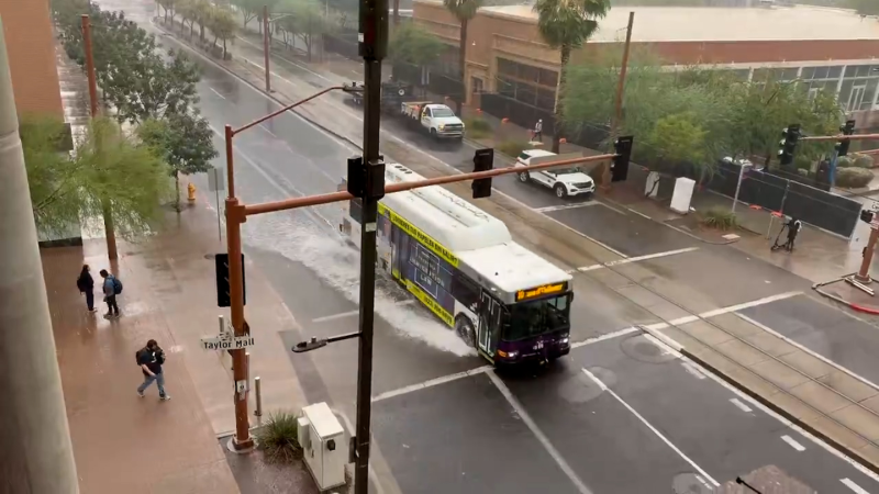 Flash flooding strikes major Arizona and Nevada cities