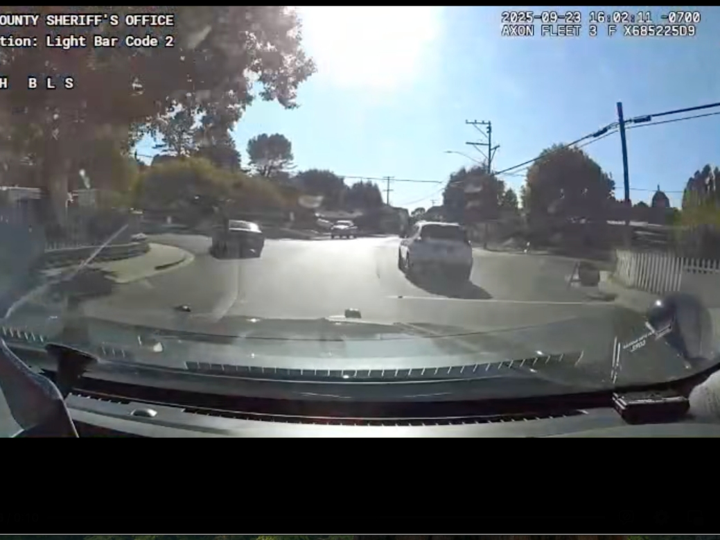 High-Speed Police Pursuit Ends In A Crash On Camera