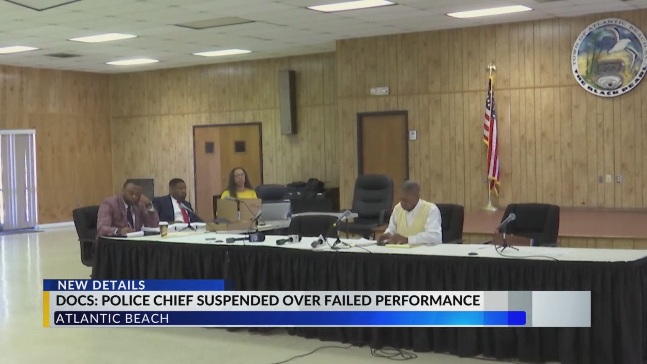 Documents reveal reasons behind Atlantic Beach police chief’s suspension