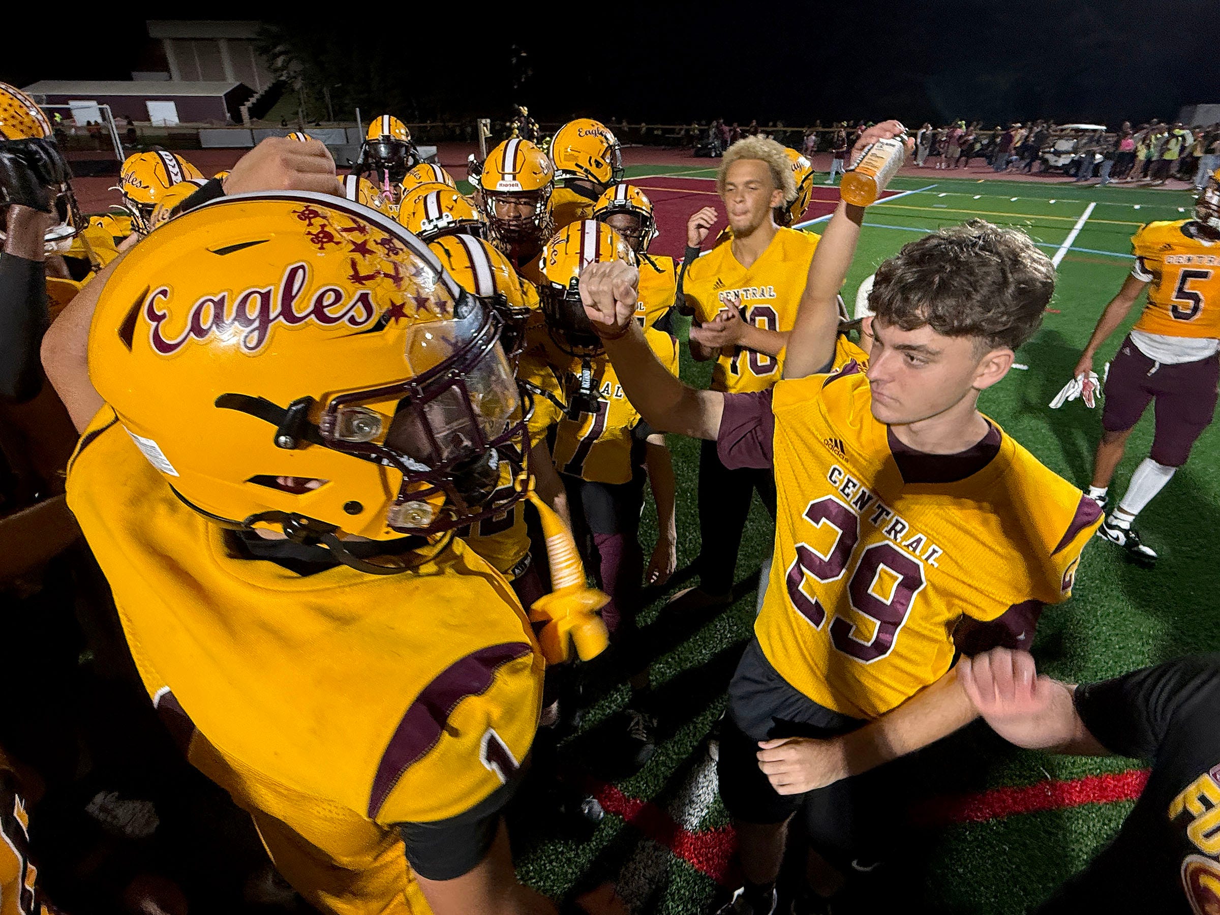 Central football delivers a win and a special moment for teammate ...