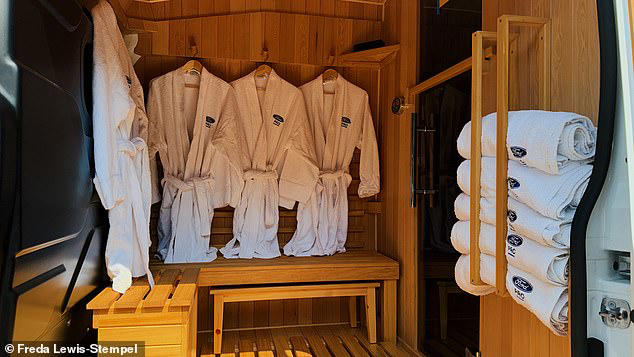 I tried Ford's electric Transit wild swimming Sauna Van - are EVs the ...