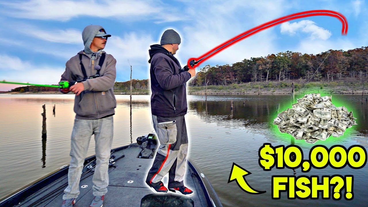 Searching a massive lake for a $10,000 fish catch
