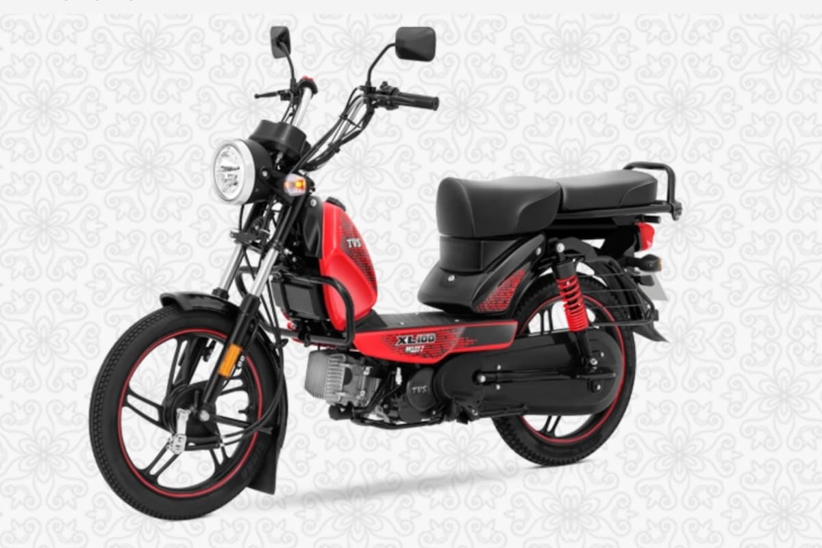 TVS XL100 Heavy Duty Introduced With Alloy Wheels