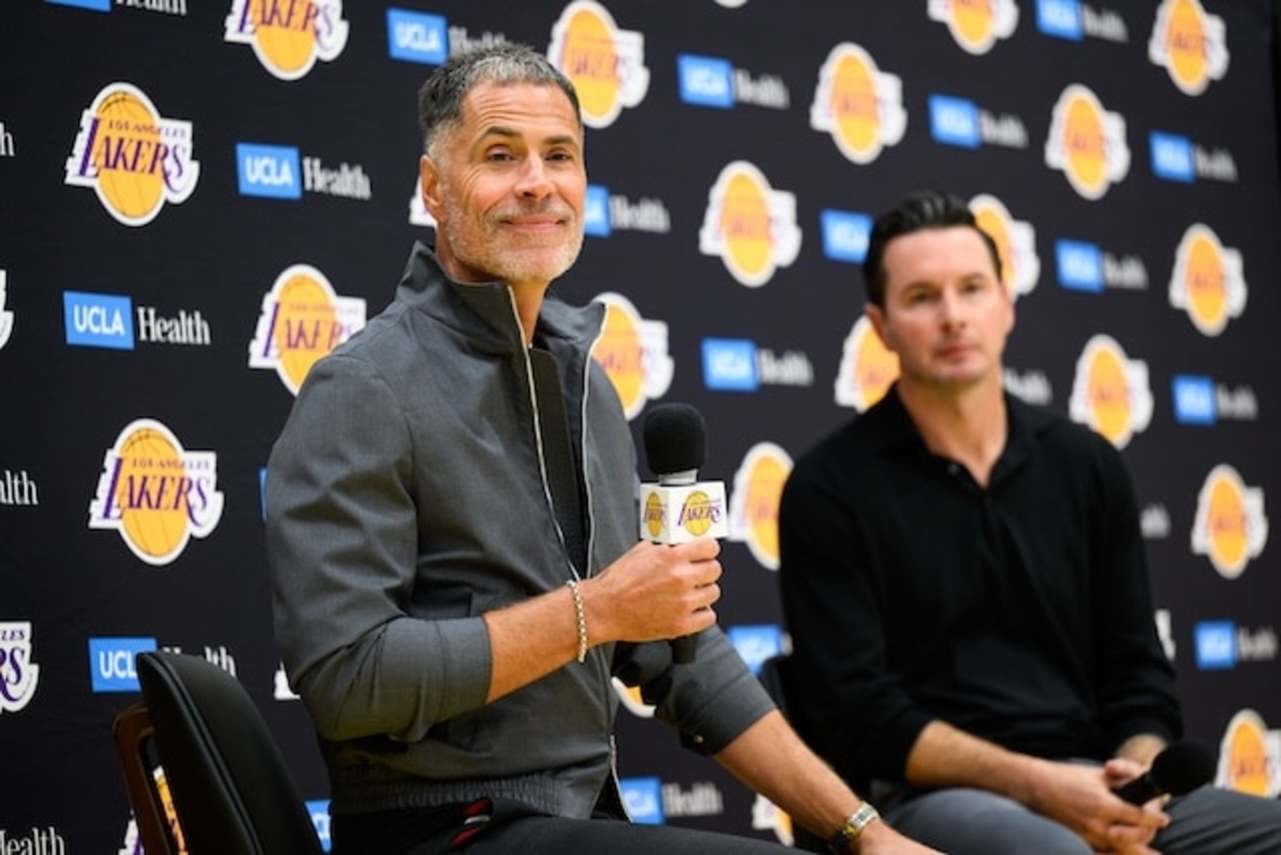JJ Redick & Rob Pelinka Discuss Pressure For Lakers To Win Championship