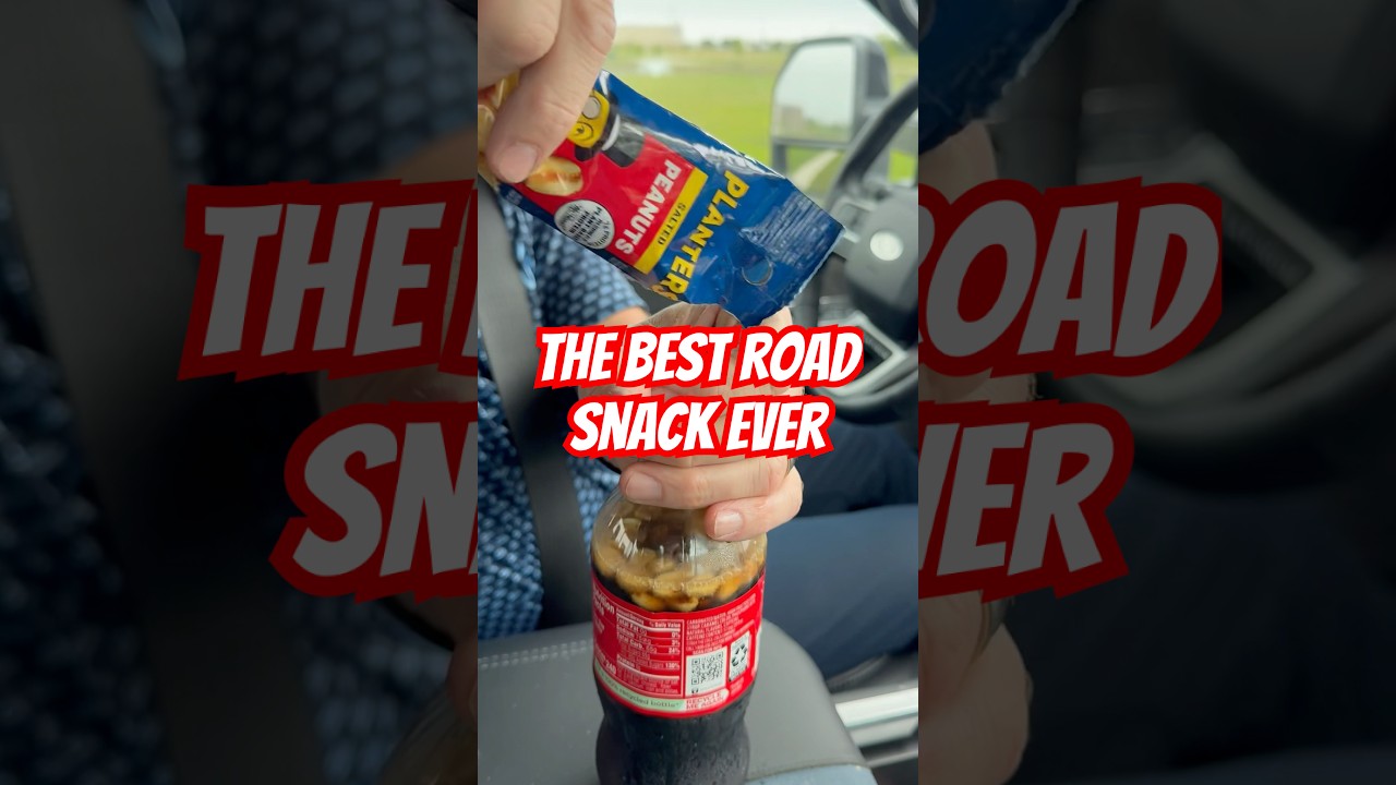 Make the best road snack ever with peanuts and Coke