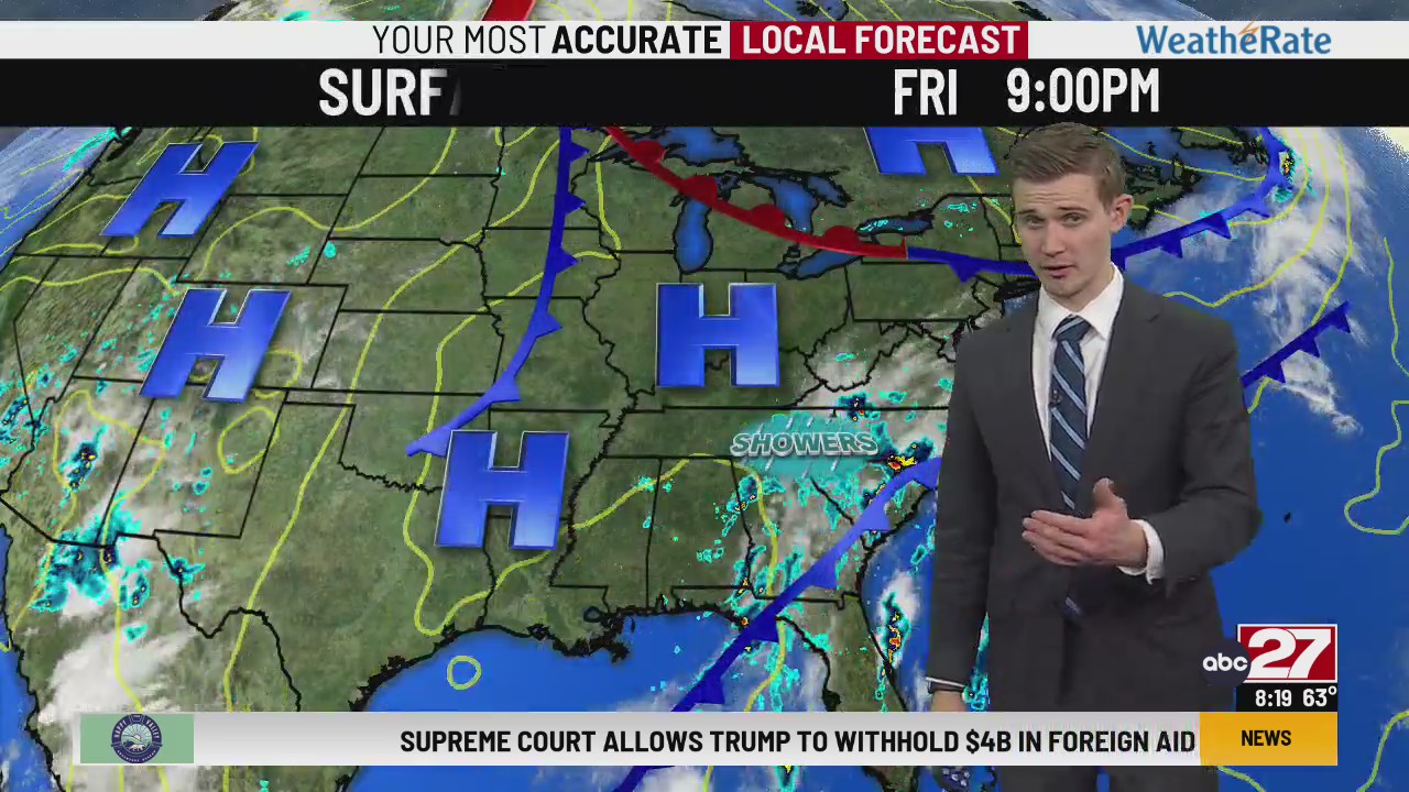 Jackson's Saturday Morning 8am Forecast Update
