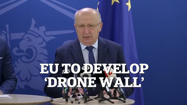 EU Defence chief says frontline states agree on need for drone wall