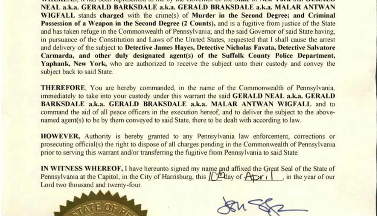 Gerald Neal Tied To Murders In PA And NY, Drug Case In VA