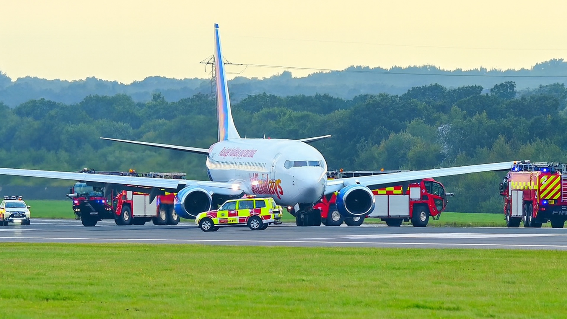 Aircraft Makes Emergency Landing After Engine Overheats