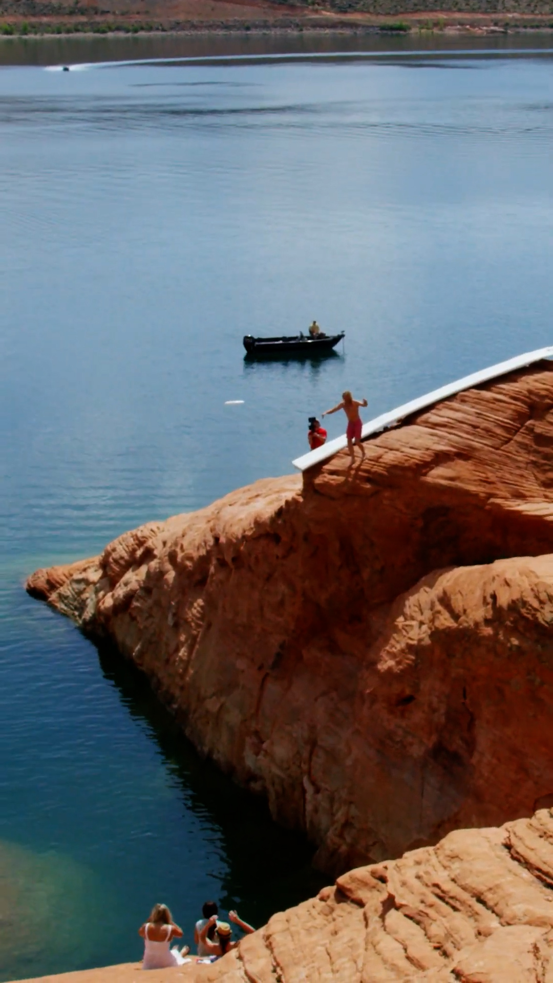 Cliff Dive and Frisbee Catch