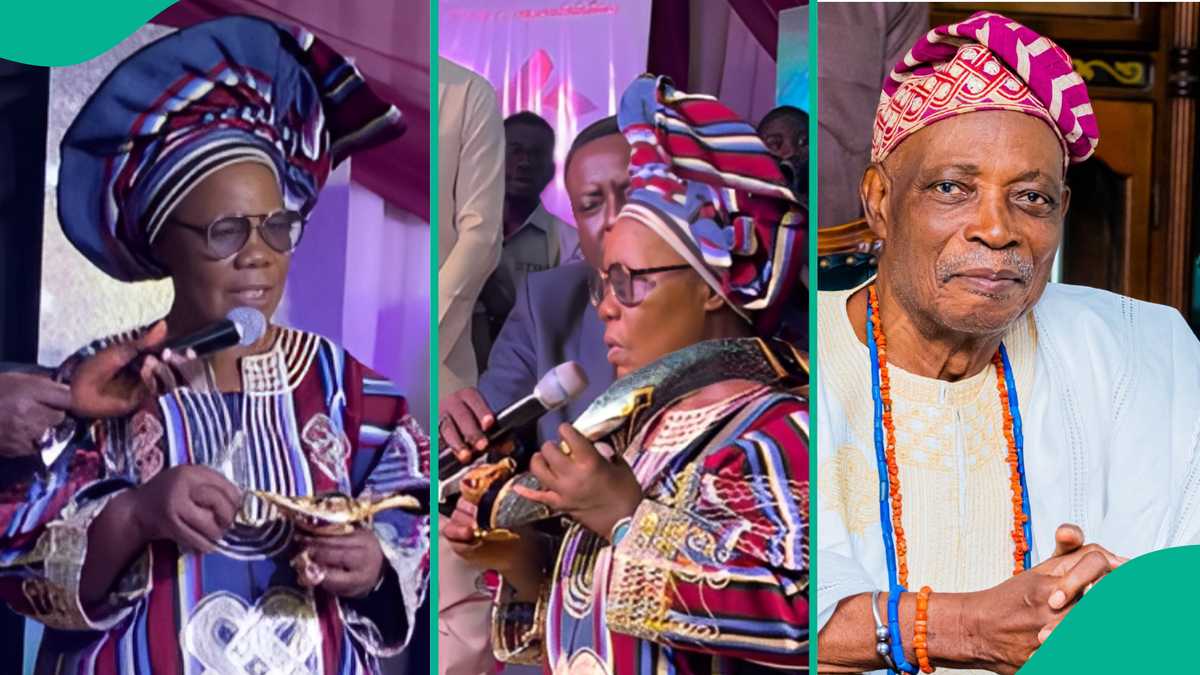 Video: Moment Lady Evangelist Bola Are anointed and prayed for Oba ...