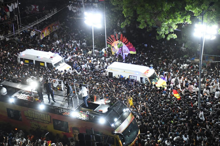 At least 20 killed in stampede during Vijay's rally in TN's Karur