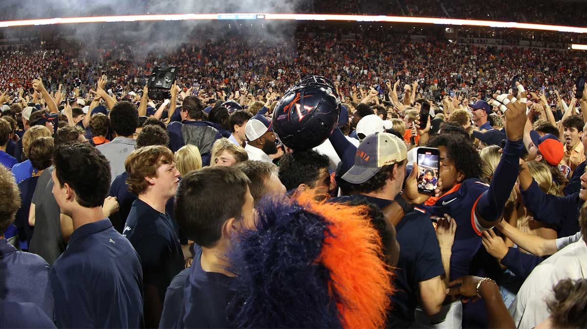 Virginia football fined $50,000 for fans storming field after upsetting ...