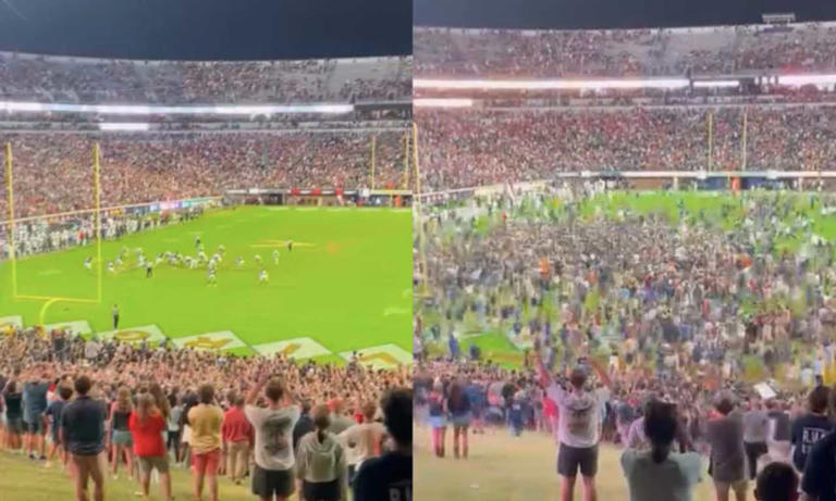 WORTH IT? Hundreds Of Fans Storm Field In UVA's Game-Winning Upset ...
