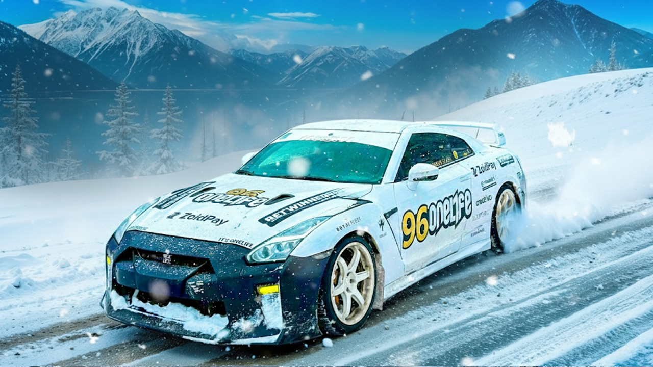 900HP Nissan R35 GT-R POV Snow Drive