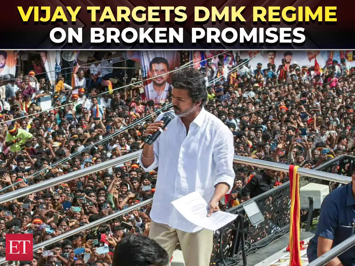 'Did they walk the talk?' asks actor-politician Vijay, targets DMK regime over unfulfilled ...