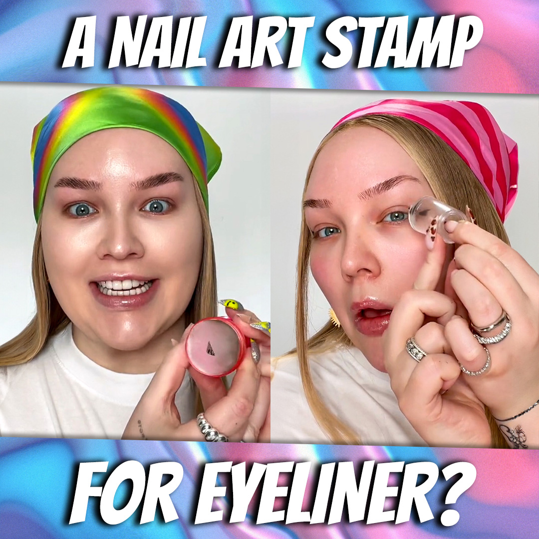 A Nail Art Stamp For Eyeliner