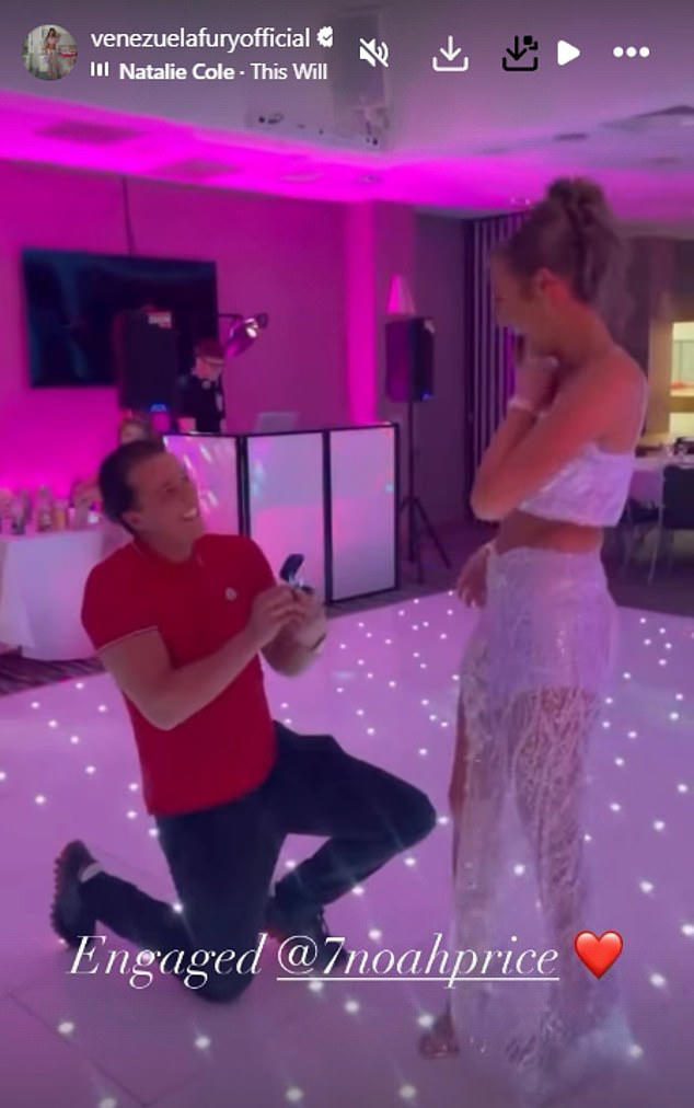 Tyson Fury's daughter Venezuela, 16, gets engaged to boxer boyfriend ...