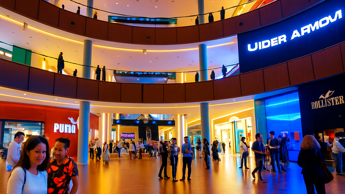 Dubai Mall Indoor Scenes – Walking Tour Clip (4K)