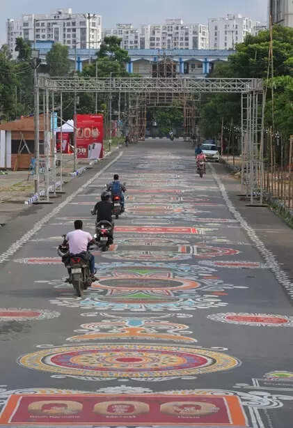 Kolkata gets its first AI-generated alpona