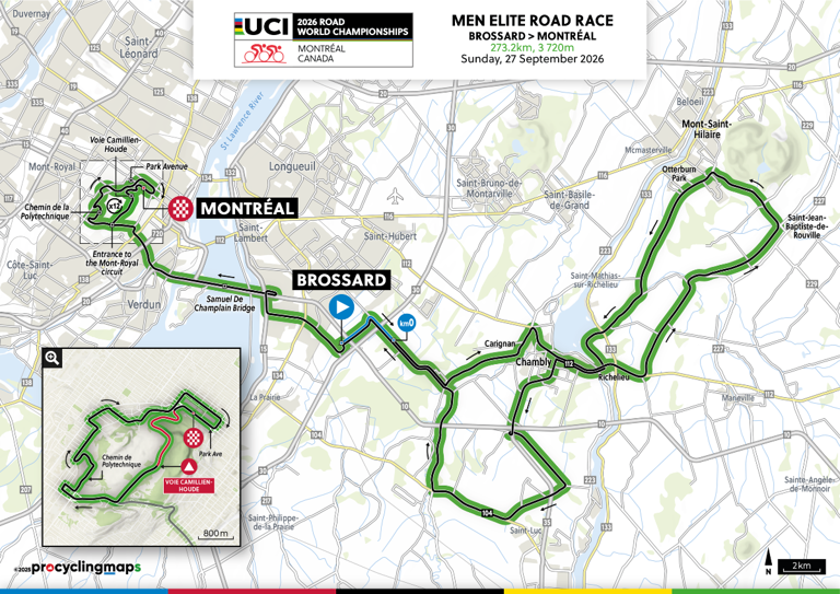 2026 UCI Road World Championships routes now officially revealed in full
