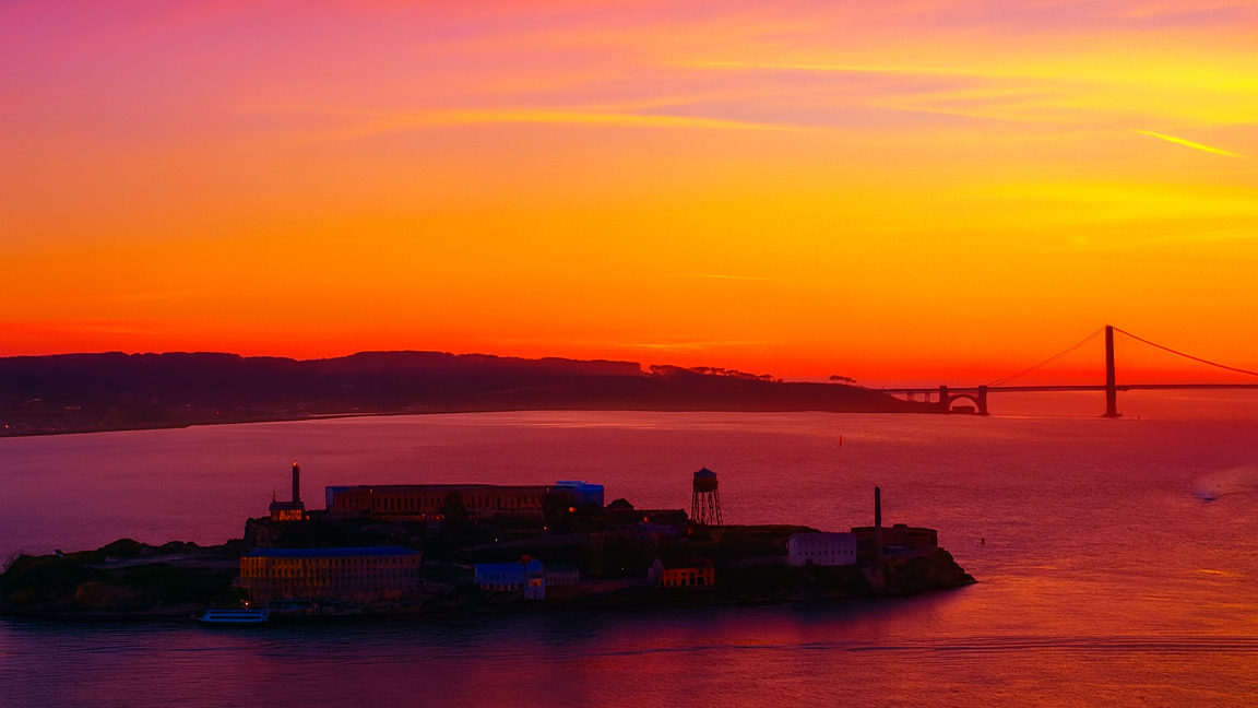 Alcatraz at Sunset – San Francisco in 4K HDR