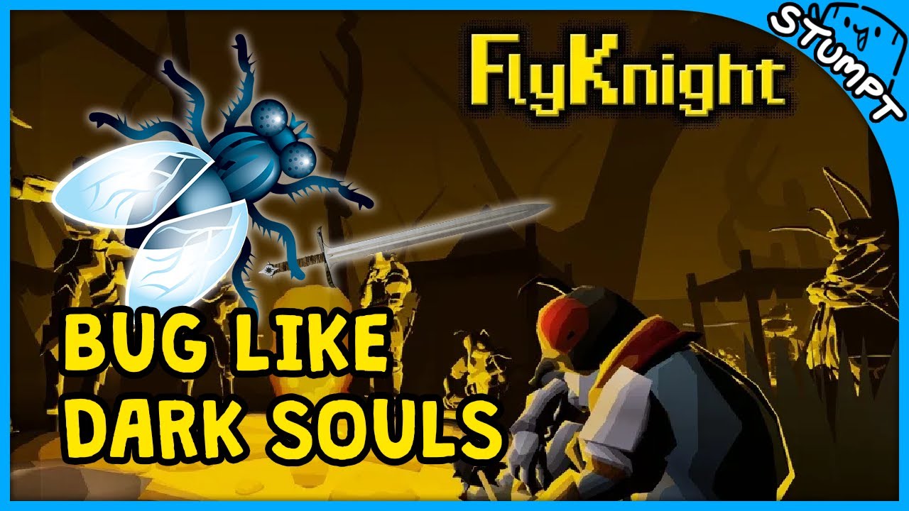 Fly Knight plays like a bug-themed Dark Souls with four players