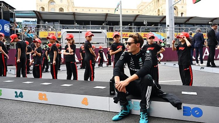 George Russell at the centre of Mercedes' cheeky troll on McLaren's ...