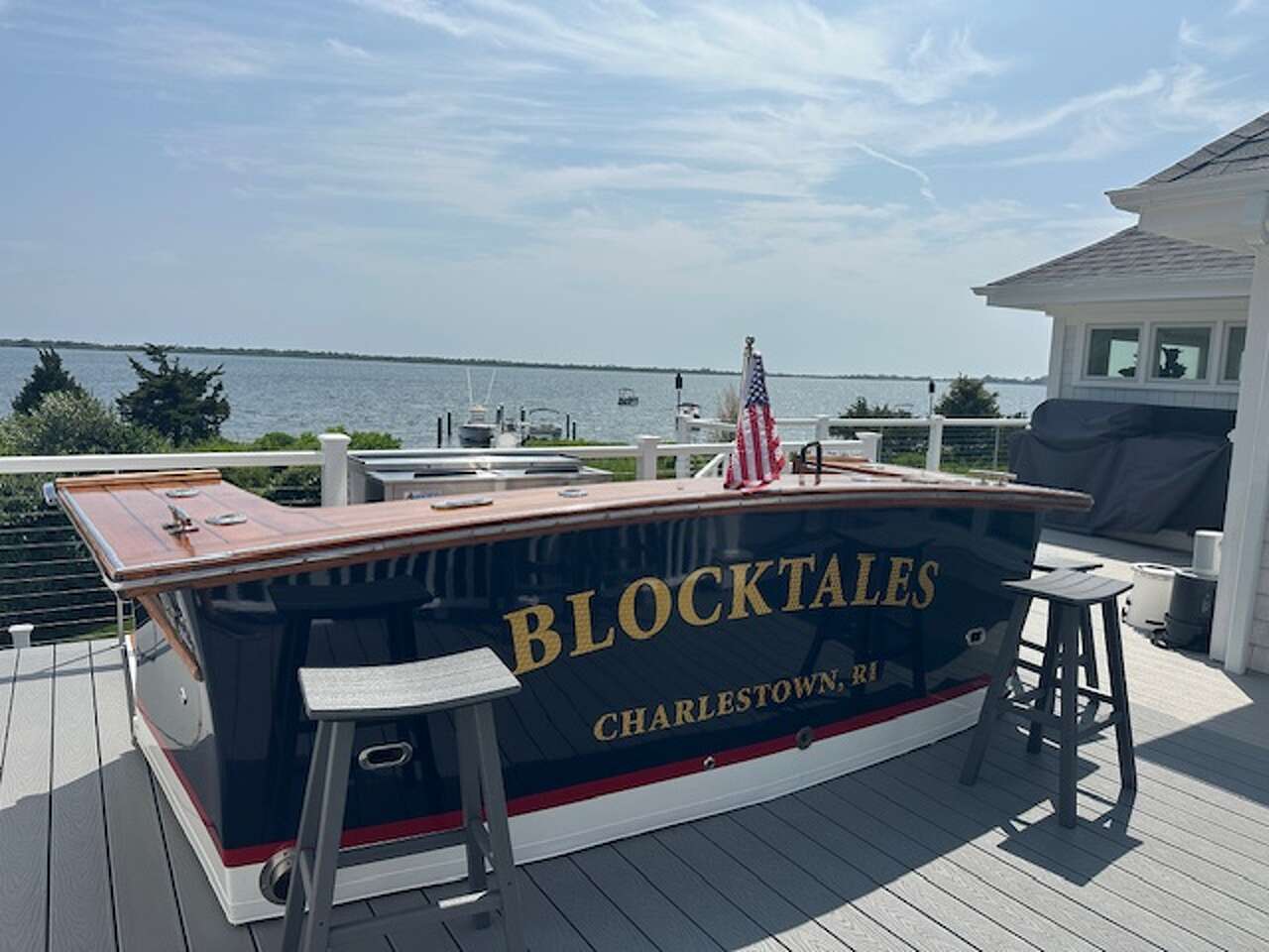 Stamford CEO turned a boat transom into his own bar. Now he's making ...