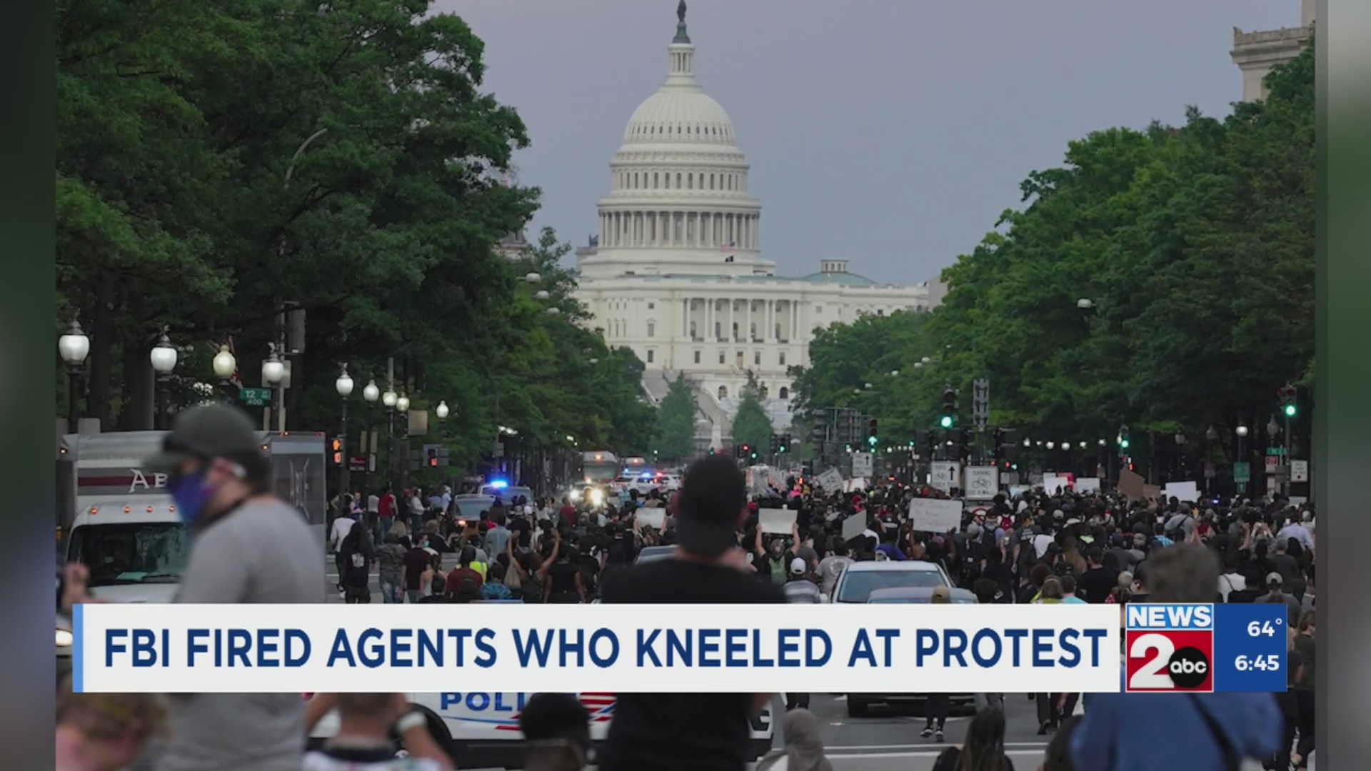 FBI fired agents who kneeled at protest