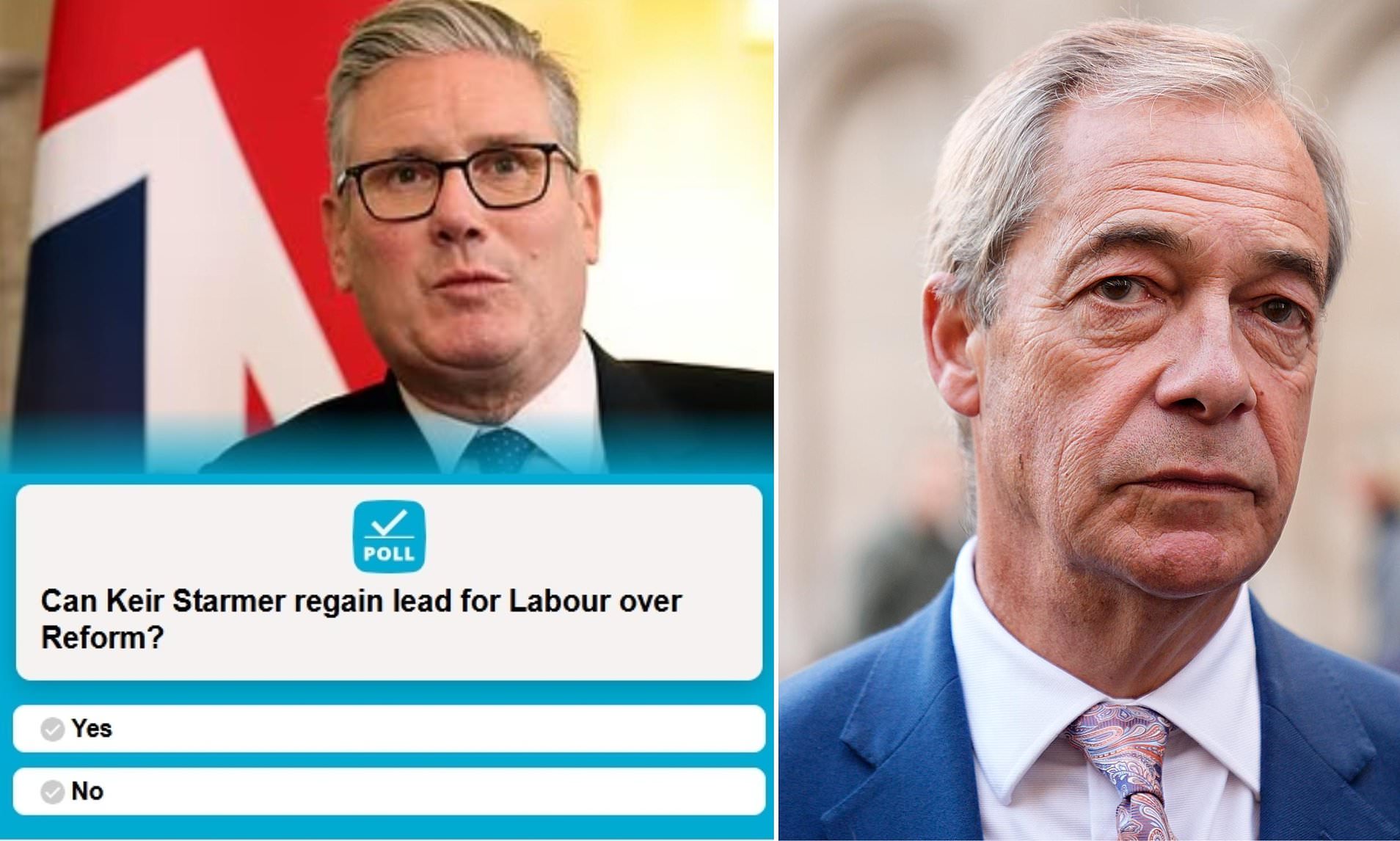 POLL OF THE DAY: Can Keir Starmer regain lead for Labour over Reform?