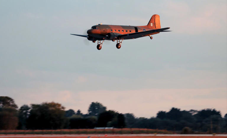 RAF Battle of Britain Memorial Flight Dakota returns to training duties ...