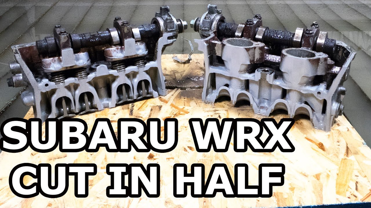 I cut a Subaru engine in half! 🚗💦