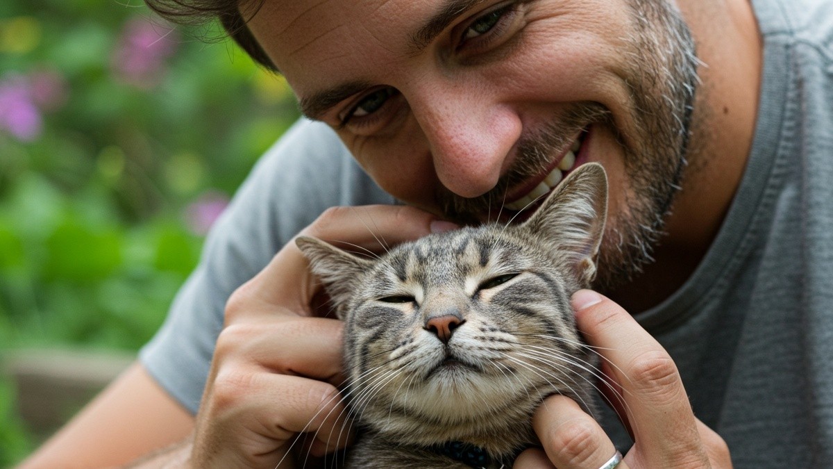 10 signs that your cat prefers to be petted rather than its food
