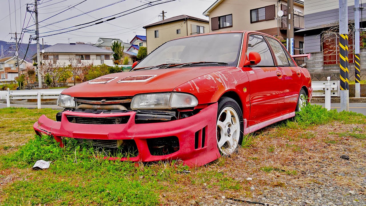 Rare EVO left abandoned on a Japanese touge!