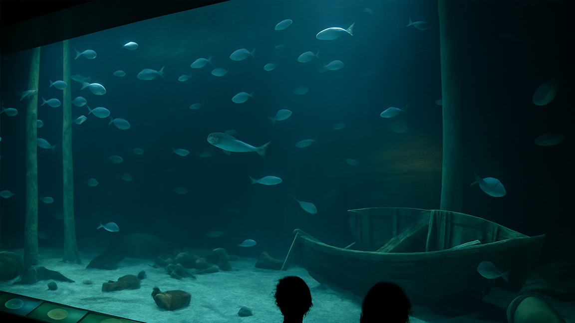 Walking Tour Inside Oceanogràfic Valencia Aquarium (4K)