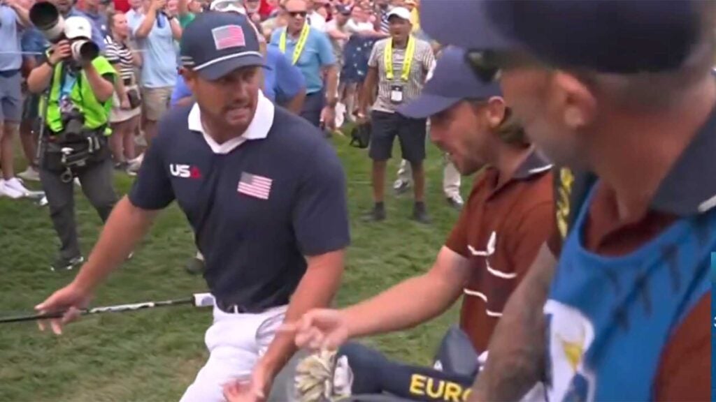Ryder Cup gets heated with tense DeChambeau-Rose exchange