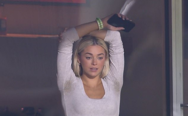 Olivia Dunne snaps at fan mocking her viral sweaty armpits at MLB game
