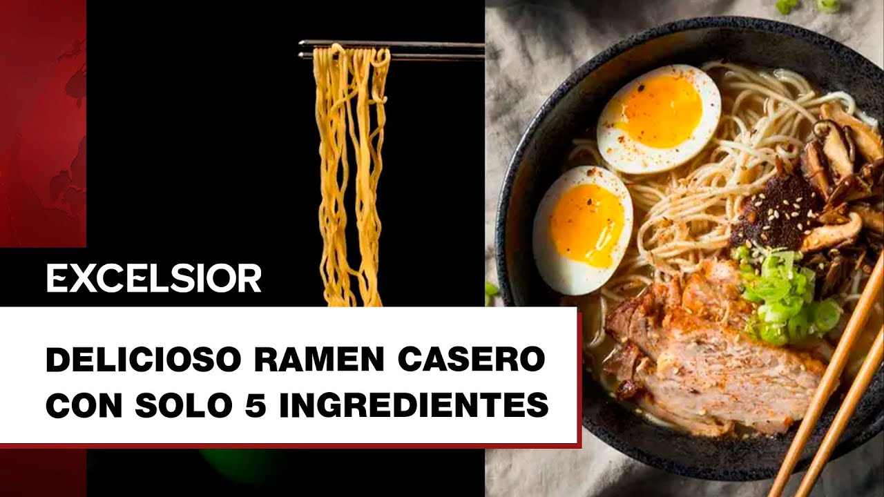 Delicioso ramen casero con solo 5 ingredientes