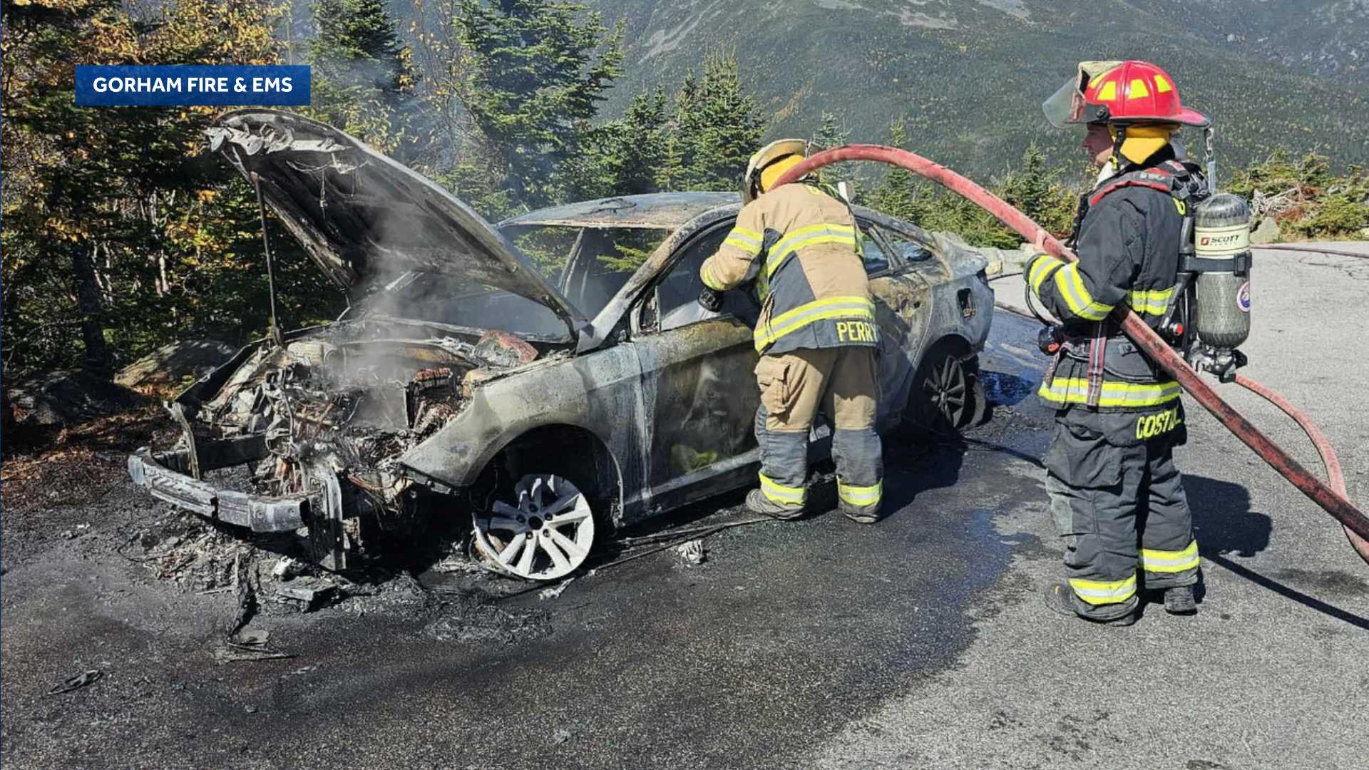 Vehicle catches fire on Mt. Washington Auto Road; no one hurt ...