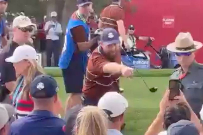 Enraged Shane Lowry held back by caddie as he confronts Ryder Cup heckler