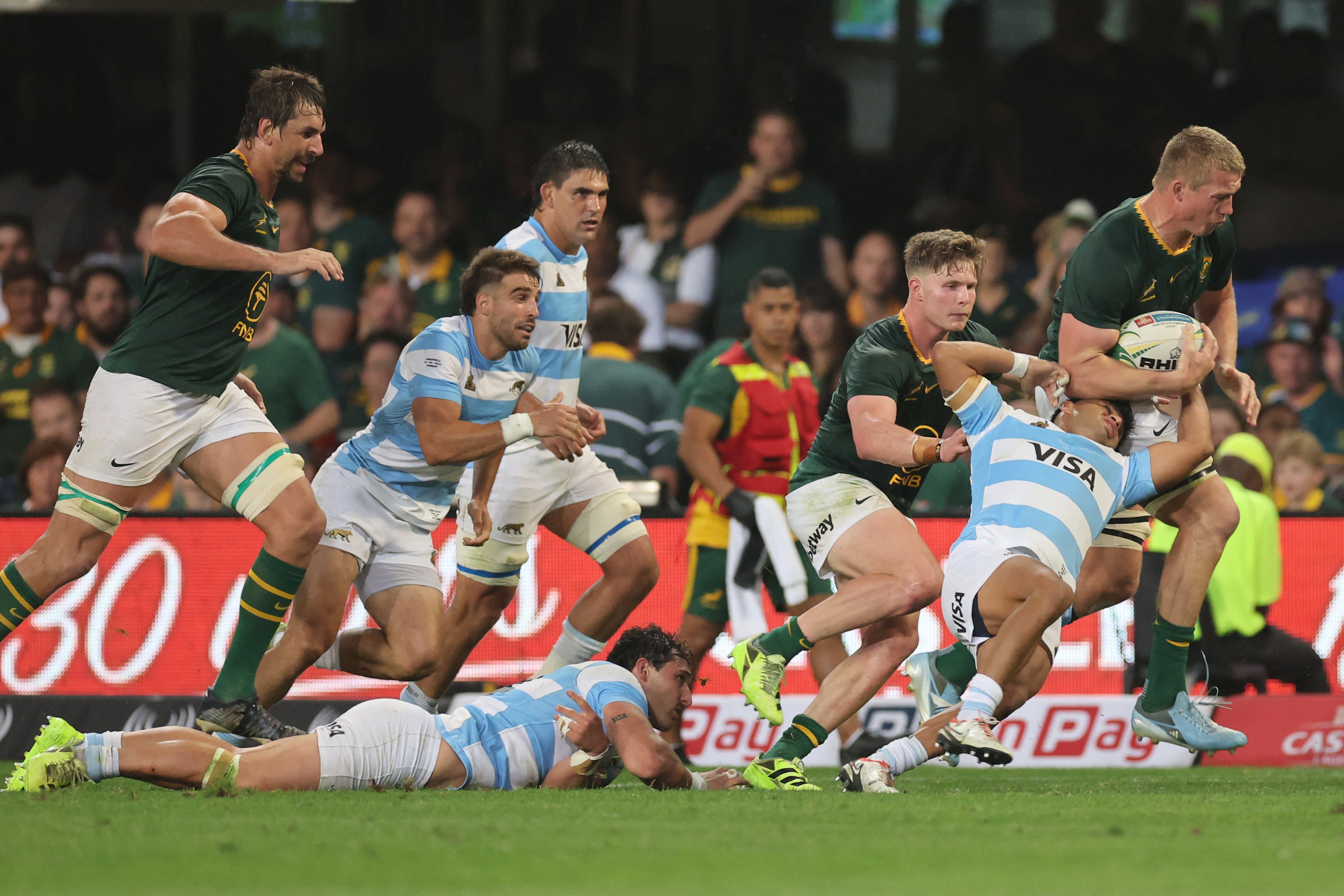 South Africa v Argentina live: Springboks thrash Pumas behind record ...