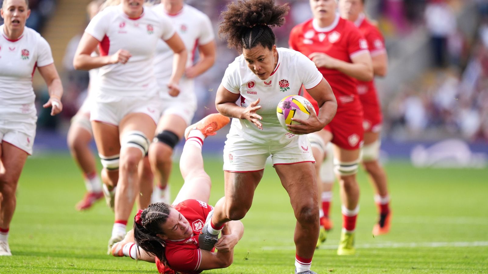 England crowned Women's Rugby World Cup champions after blowing Canada away